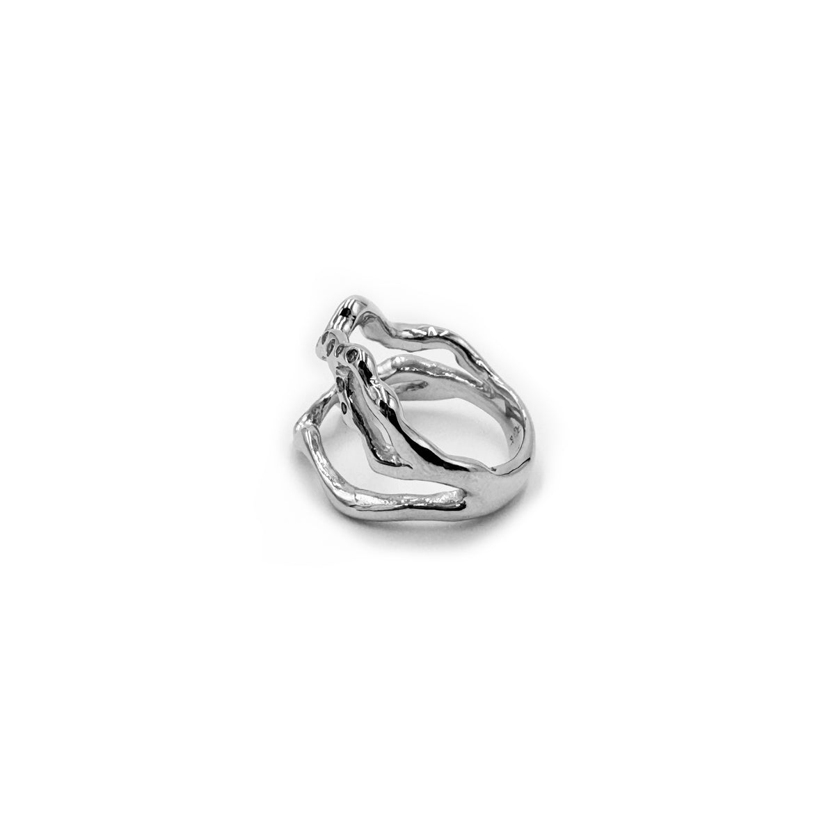 Boca de Ballena Platinum Ring With Diamonds – Seijanova
